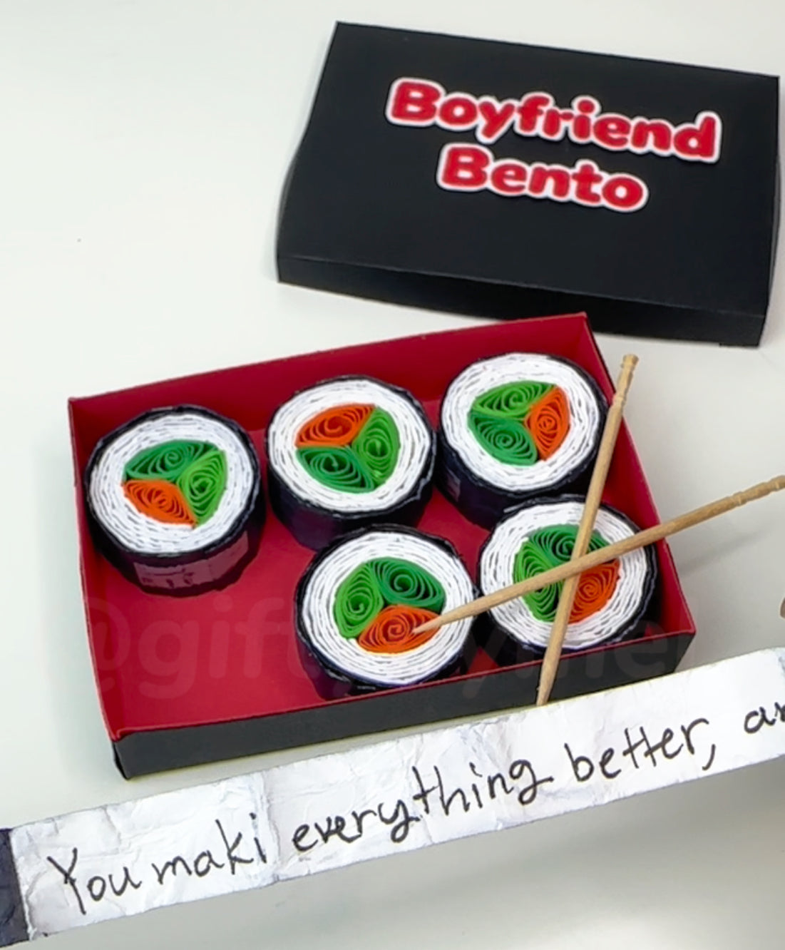 FREE Sushi Bento Template – Gifty by Mel