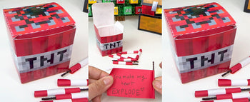 FREE Minecraft TNT Template with Hidden Messages – Gifty by Mel
