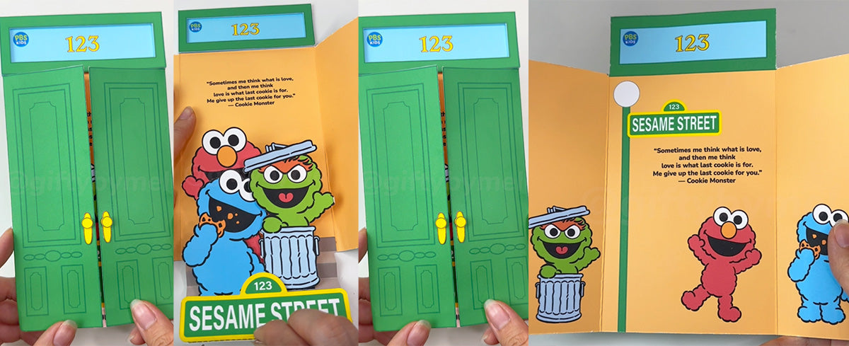 FREE Sesame Street Card Template – Gifty by Mel