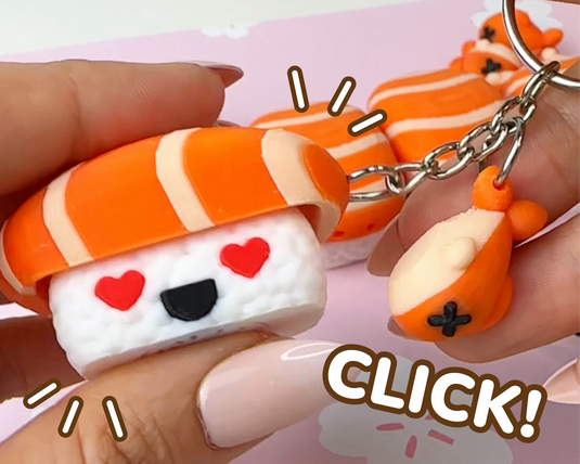 Sushi Fidget Clicker Keychain Blind Box – Gifty by Mel