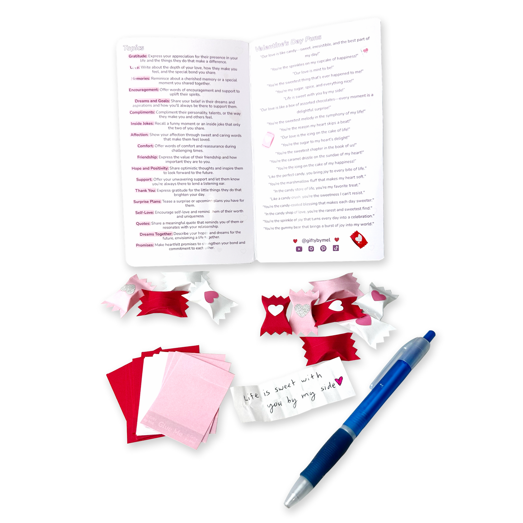 Gifty by Mel | DIY Valentine's Day Candy Bag Gift Kit